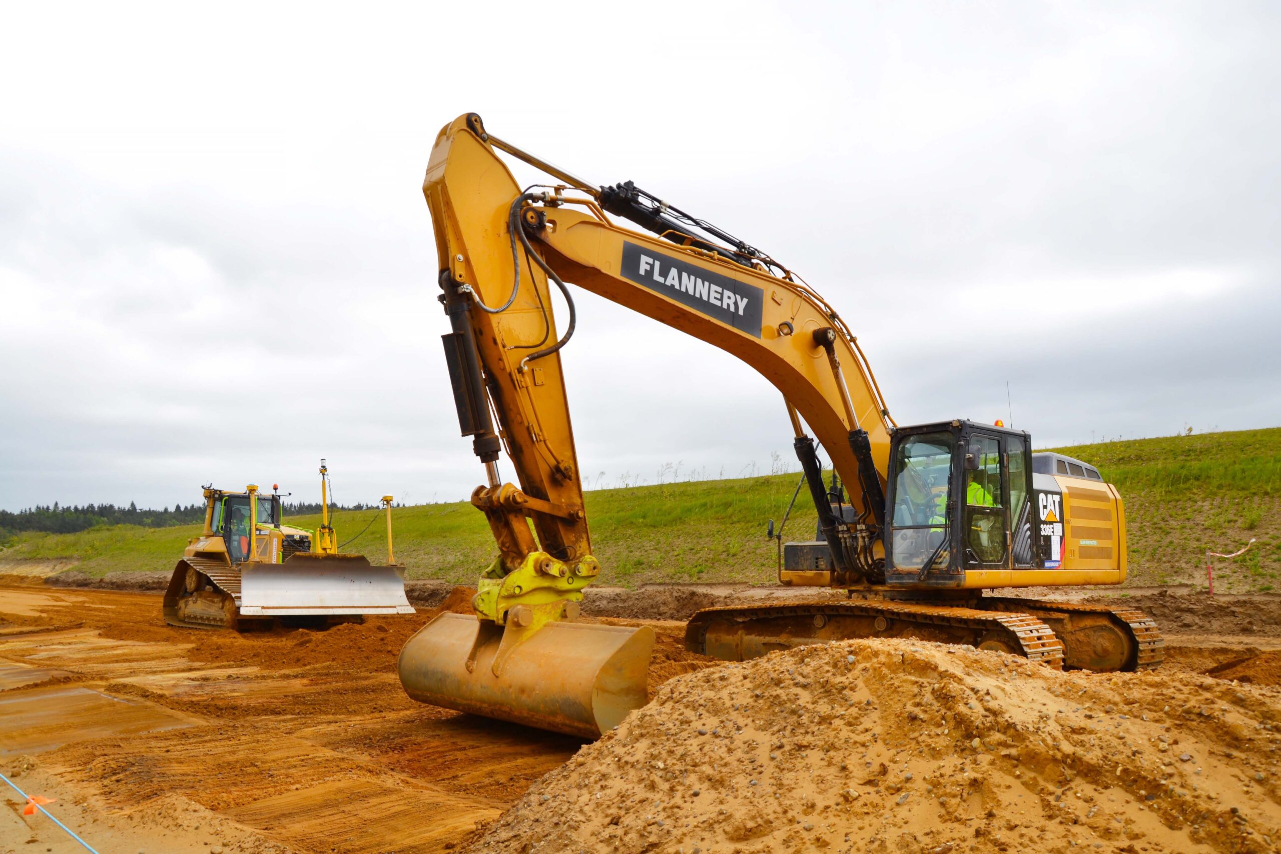 Earthworks on the Norwich Bypass: NDR | Flannery